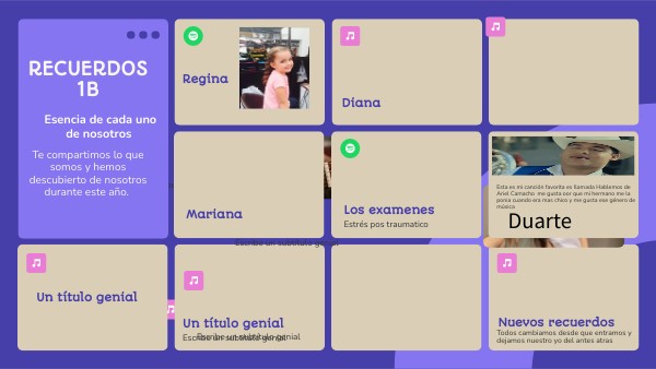 RECUERDOS PRIMERO 1B | Genially