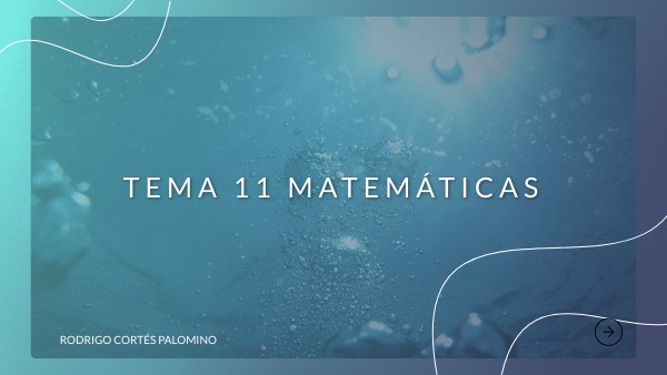TEMA 11 MATEMÁTICAS | Genially