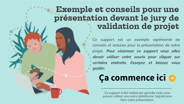 présentation jury de projet | Genially