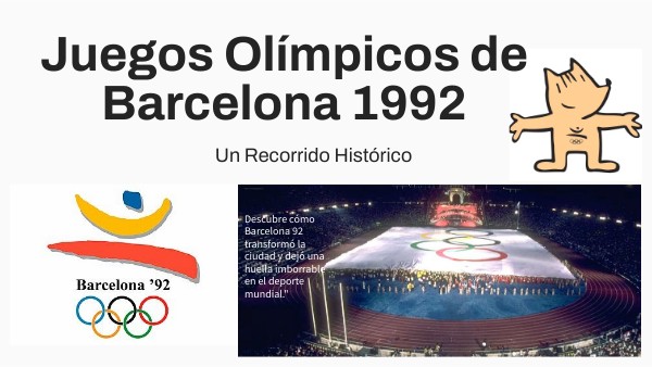 Barcelona 92 Celia Álvarez D. 3º ESO