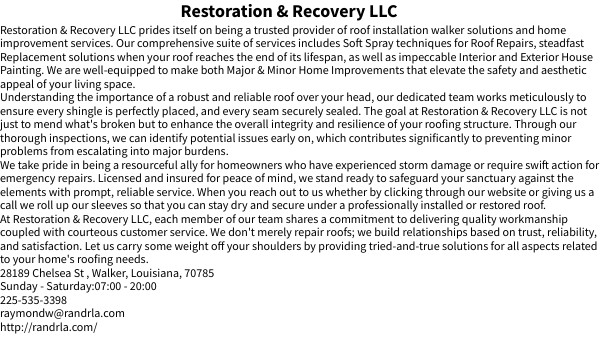 Restoration & Recovery LLC