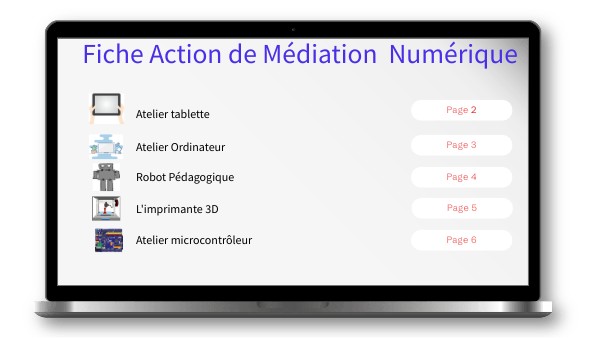 Fiche action Diaporama Sommaire | Genially