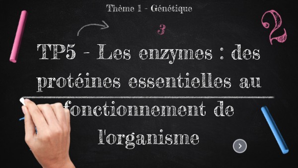 1 - TP5 - Enzymologie | Genially