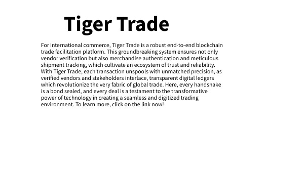 Tiger Trade