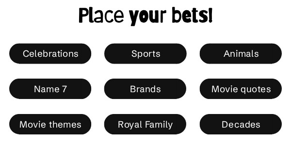 Place your bets