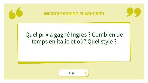 Flashcard microlearning