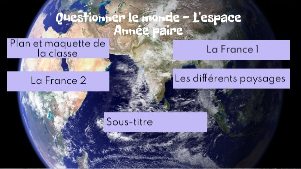 QLM - Espace- année paire