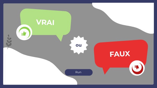 Quiz vrai ou faux