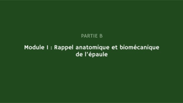 Partie B - Module 1