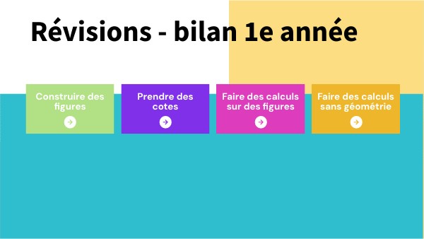 Bilan 1e année MATH