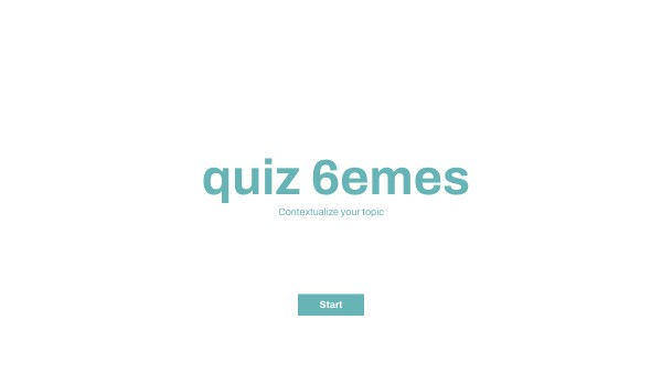 Quiz 6emes | Genially