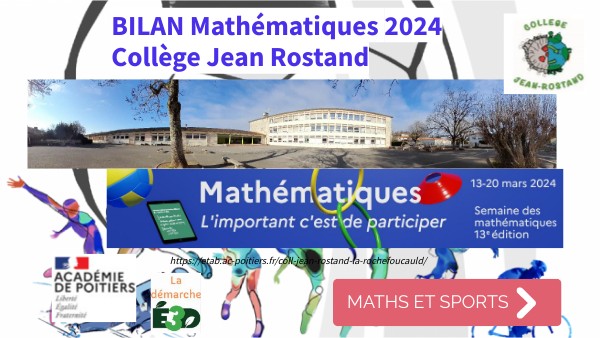BILAN- Maths 2024 Collège Jean Rostand | Genially