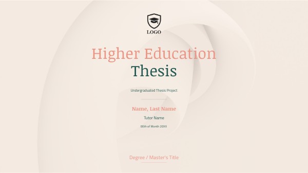 Harmony Higher Education Thesis | Genially
