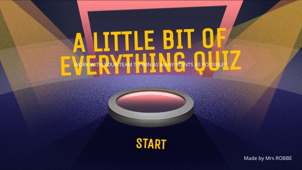 REUTILISABLE - A little bit of everything QUIZ (END OF THE YEAR QUIZ ...