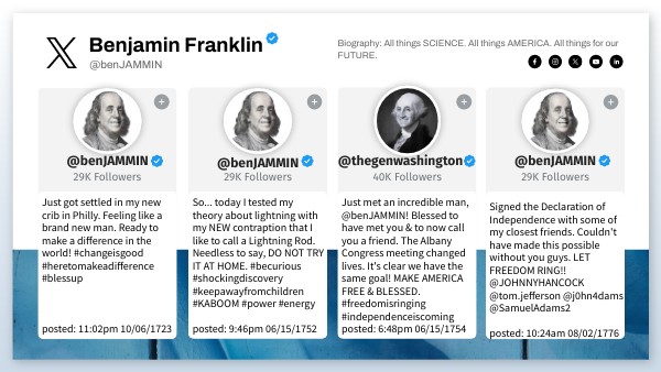 X Benjamin Franklin | Genially