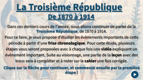 La Troisième République de 1870 à 1914