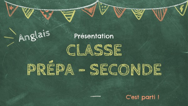 Classe prépa-seconde | Genially