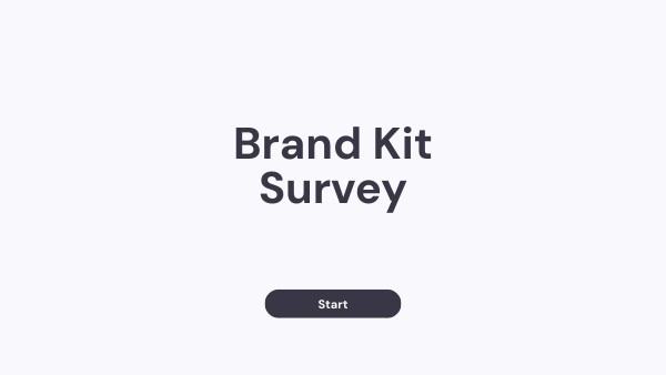 BRAND KIT SURVEY | Genially