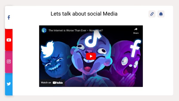 Dashboard social media