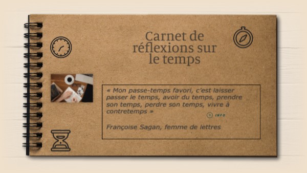 mon passe temps : carnet de réflexion sur mon temps