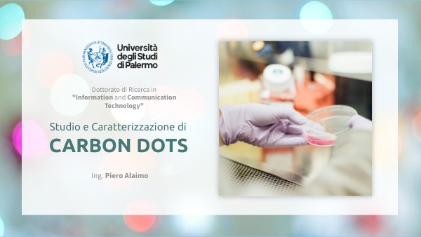 CARBON DOTS - NUOVI PRECURSORI | Genially