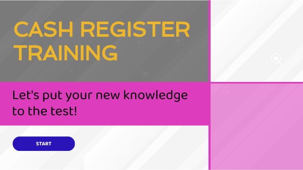 Cash Register Training Game