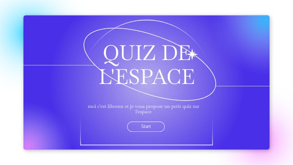 quiz de l'espace