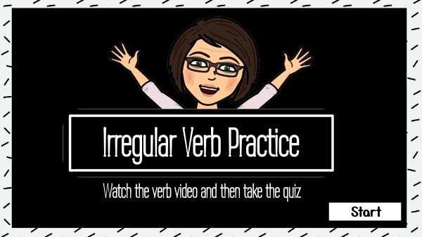 IRREGULAR VERB SELF QUIZ