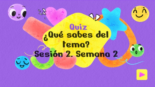 Semana 2. S2. “Que sabes del tema”☺️ | Genially
