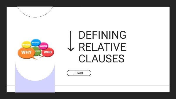 Defining relative clauses | Genially