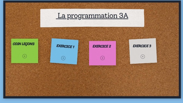 La programmation 3A | Genially