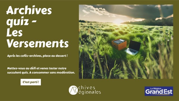 Copie - Quiz café archives versement | Genially