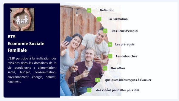 Présentation BTS ESF | Genially