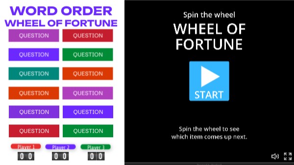 WORD ORDER WHEEL OF FORTUNE | Genially