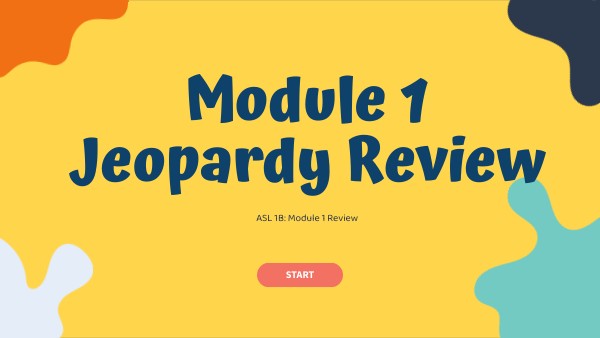 Module 1 Review Game