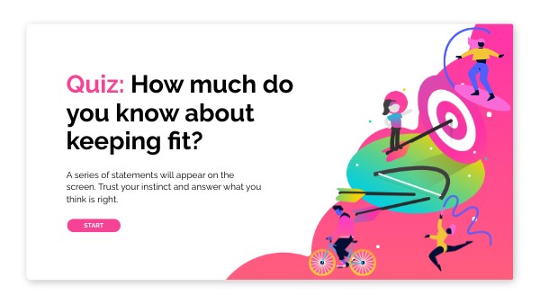 Quiz: How much do you know about keeping fit? | Genially