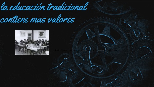 la educación tradicional