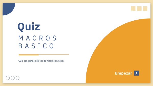 Quiz conceptos básicos de macros en excel