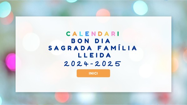 Bon dia SAFA LLEIDA 24-25 EP | Genially