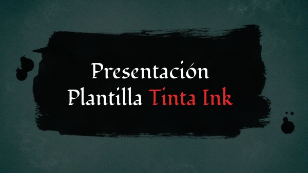 PRESENTACIÓN TINTA