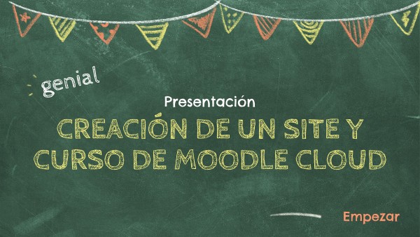 Presentación Pizarra Animada moodle Cloud | Genially