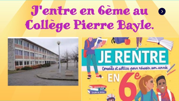 accueil CM2-entrée 6ème | Genially