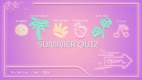 Summer Quiz 3e4 2024