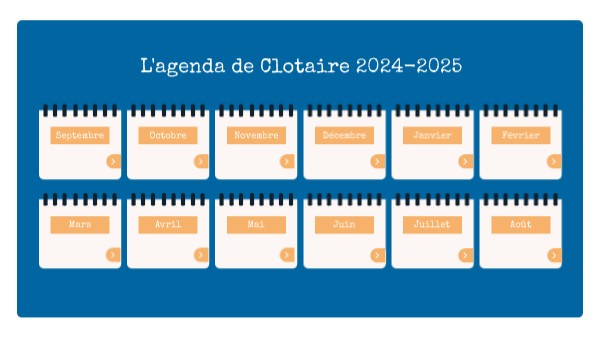 Calendrier 2024 2025 | Genially