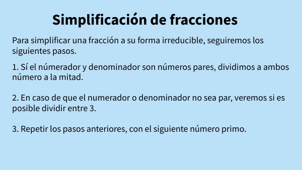 simplificación