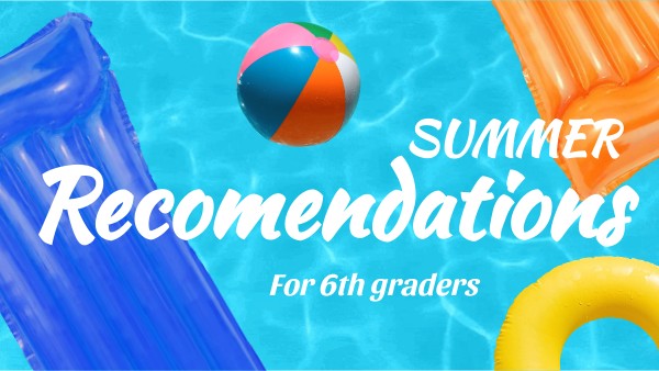 SUMMER RECOMENDATIONS 2024 | Genially