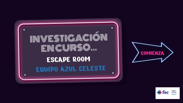 Escape Room (azul celeste) | Genially