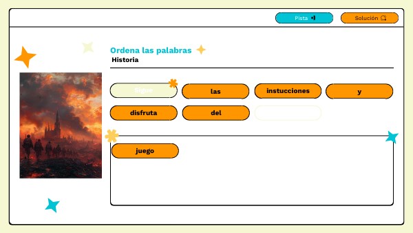 Ordena las palabras | Genially