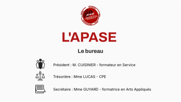 Rapport d'activité APASE