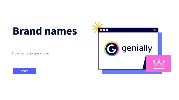 Brand names quiz week 1 lesson 4 B1 life skills | Genially